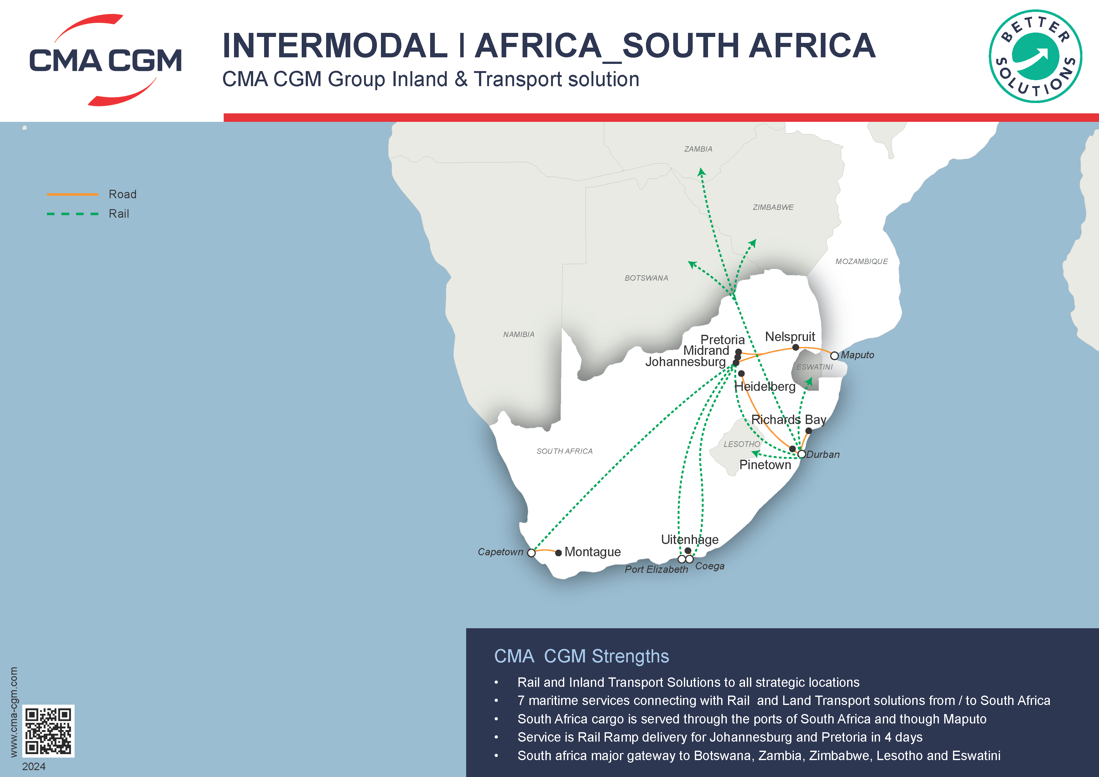 CMA CGM | Inland and intermodal services in Africa